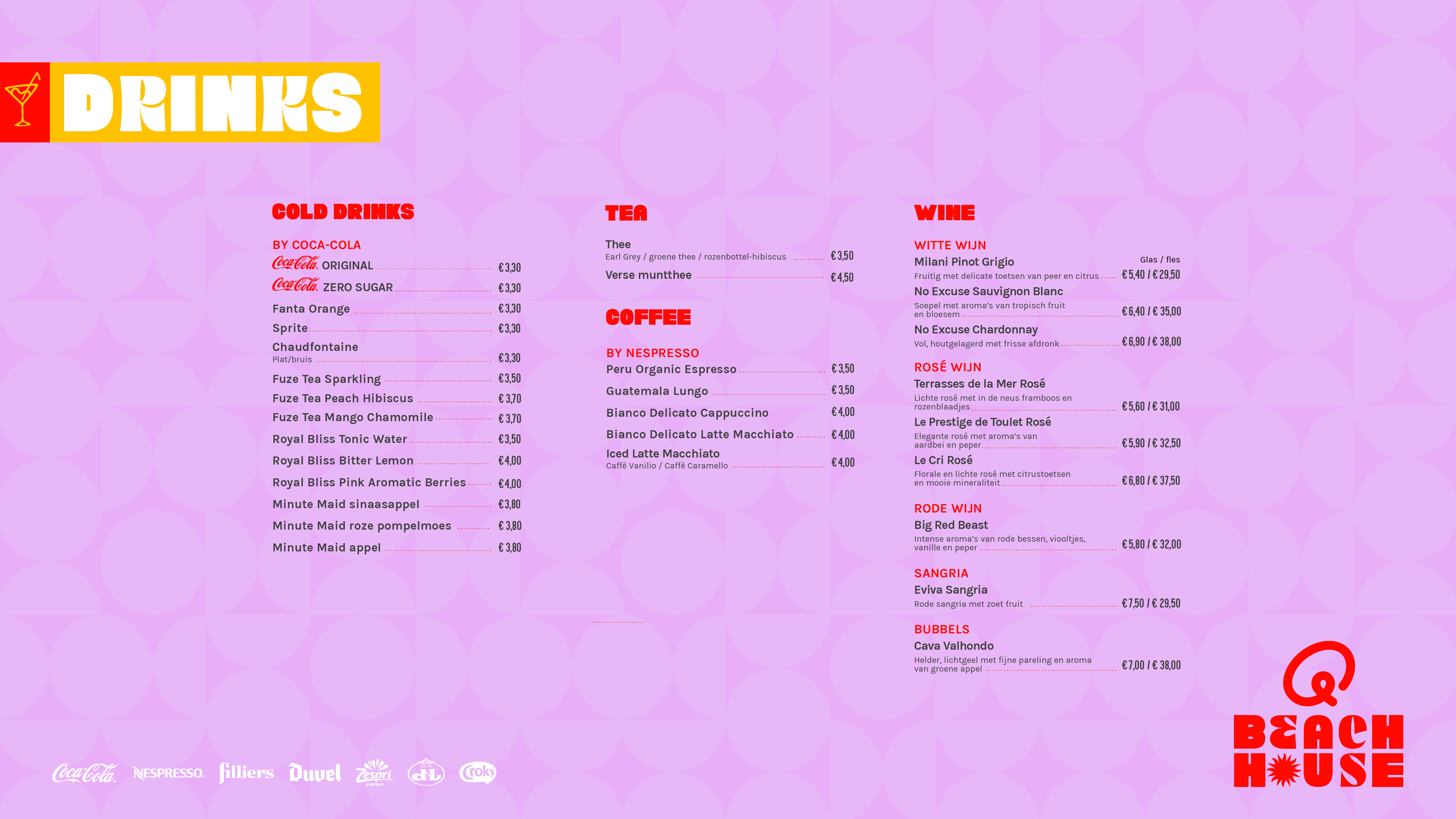 Q house menu store